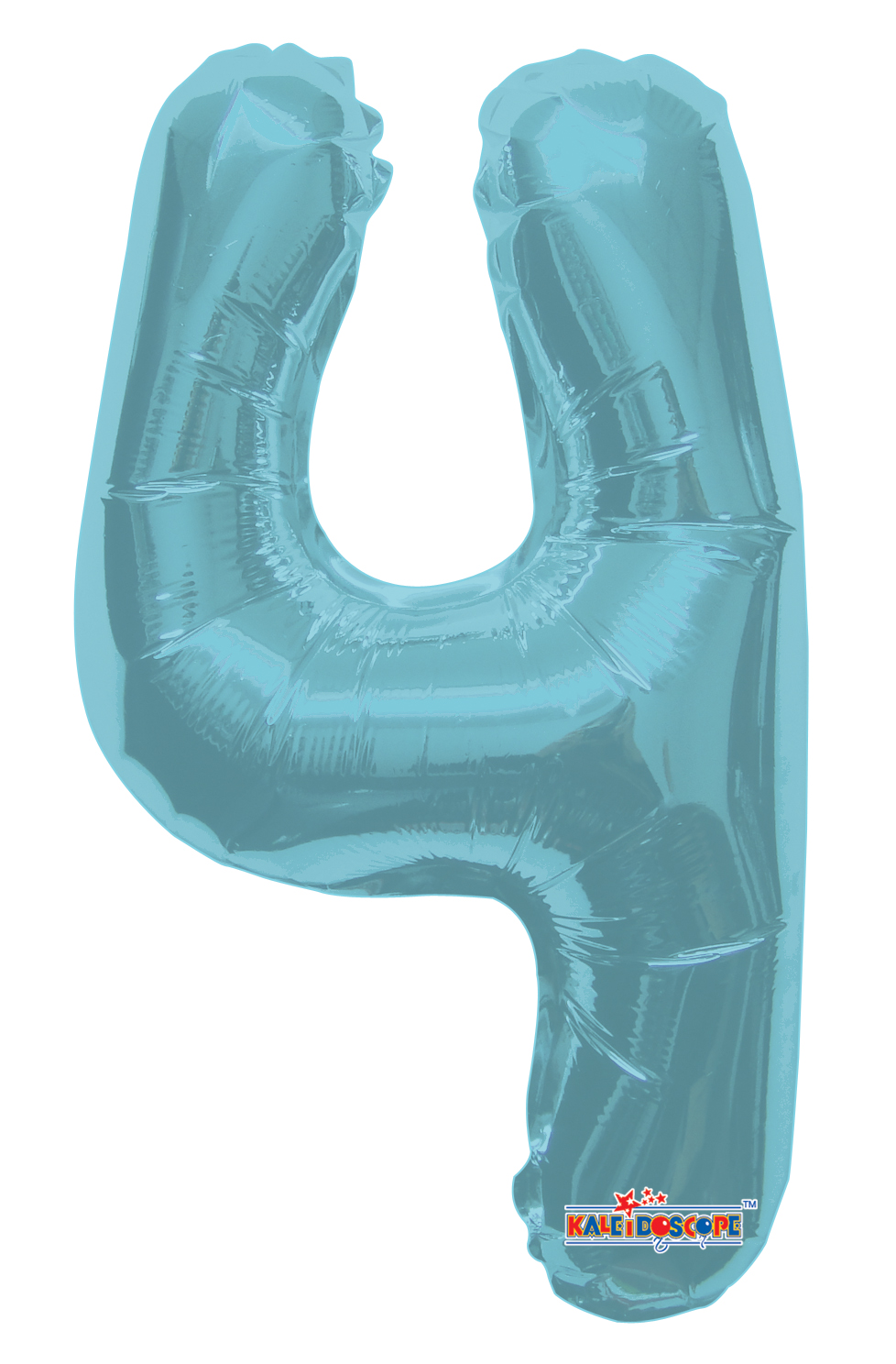 Buy 14" Light Blue Number 4 balloons for only 0.77 USD by Convergram ...