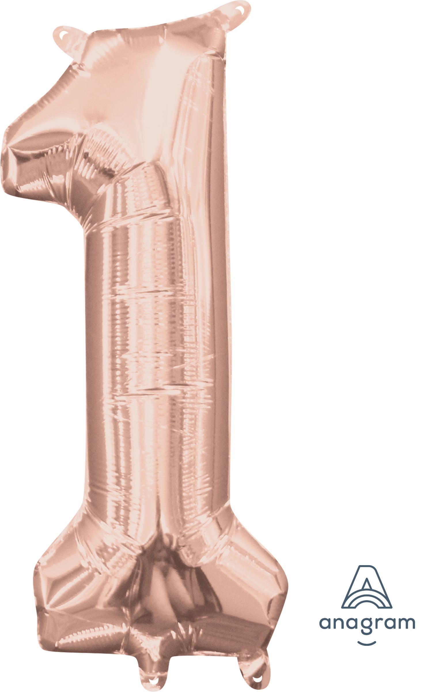 Buy 16" Rose Gold Number 1 balloons for only 1.06 USD by Anagram ...