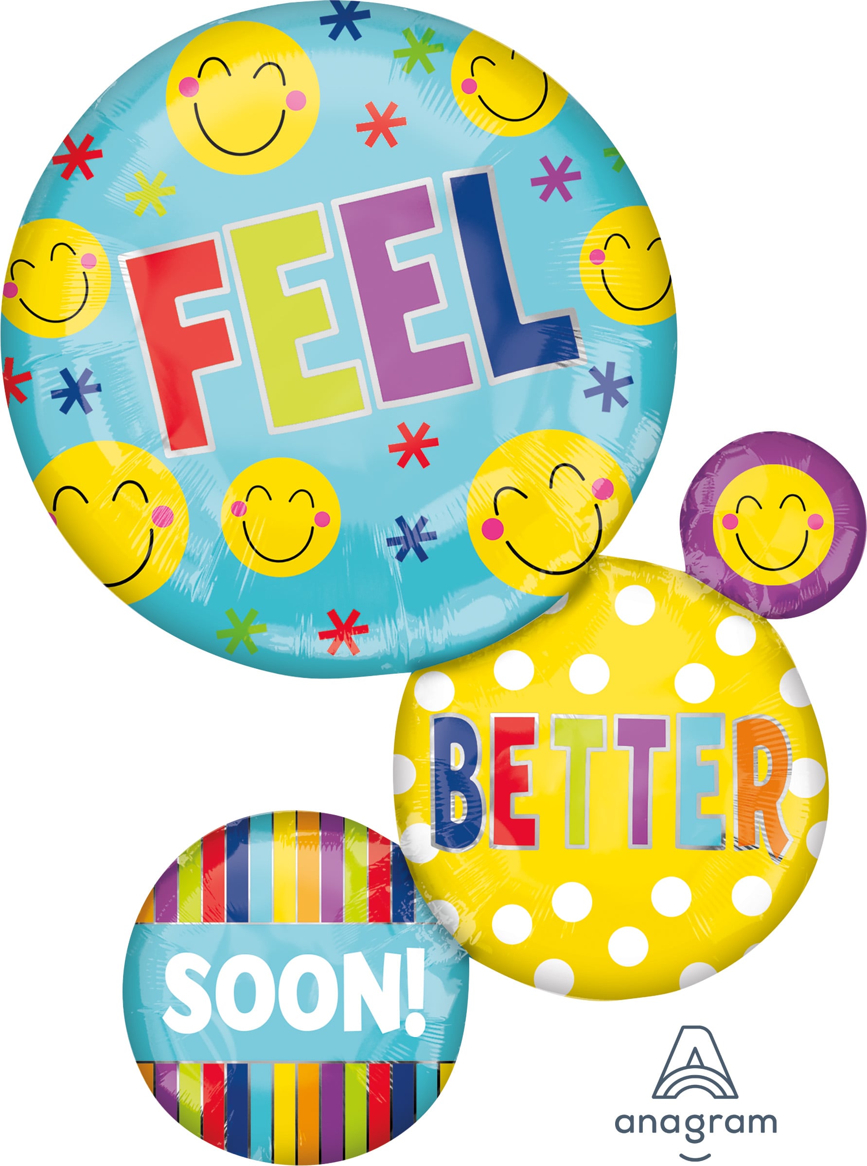 Buy SuperShape Feel Better Soon Bubbles balloons for only 3.81 USD by ...