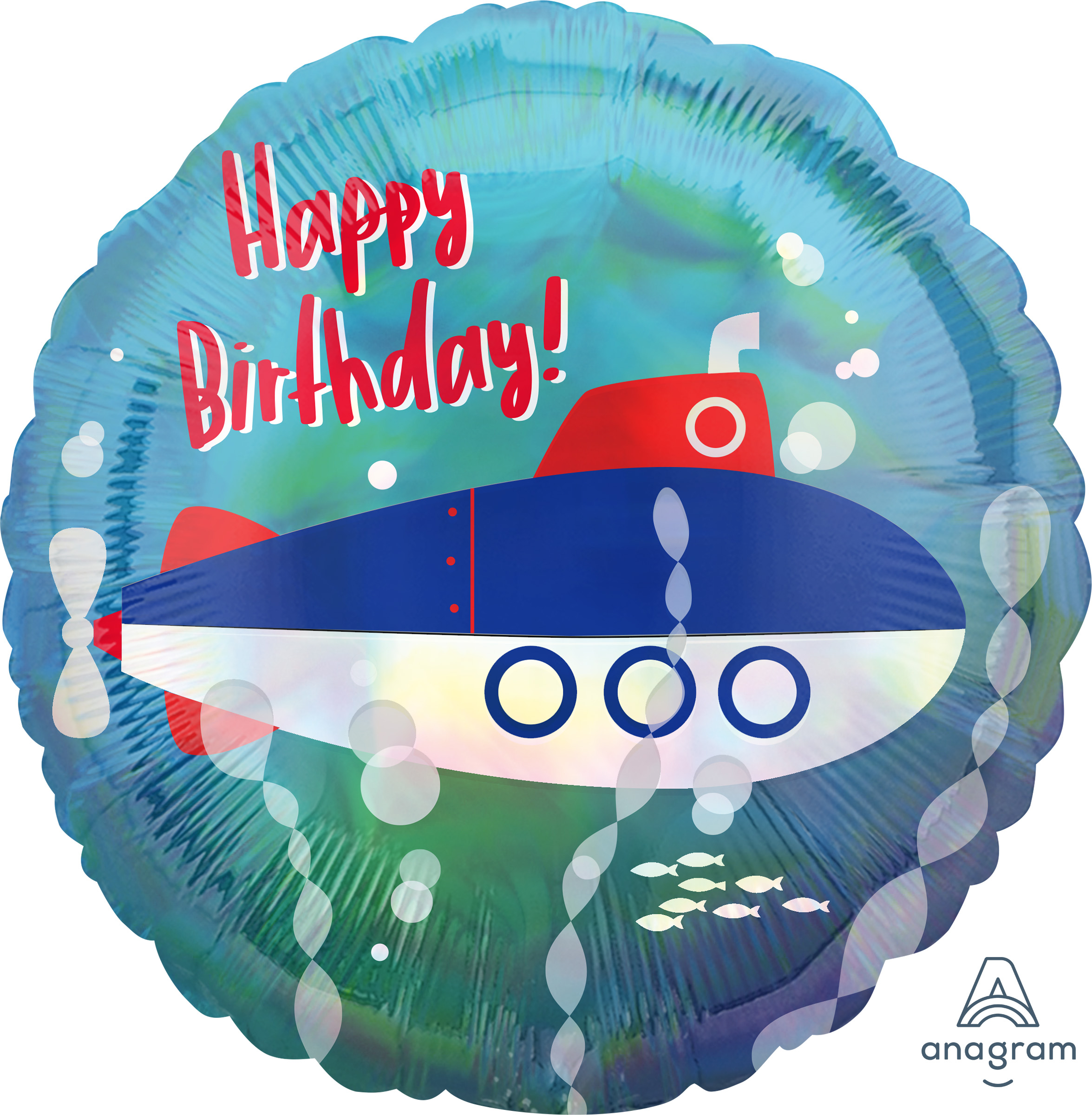Buy 18" Iridescent Submarine Birthday balloons for only 1.73 USD by ...