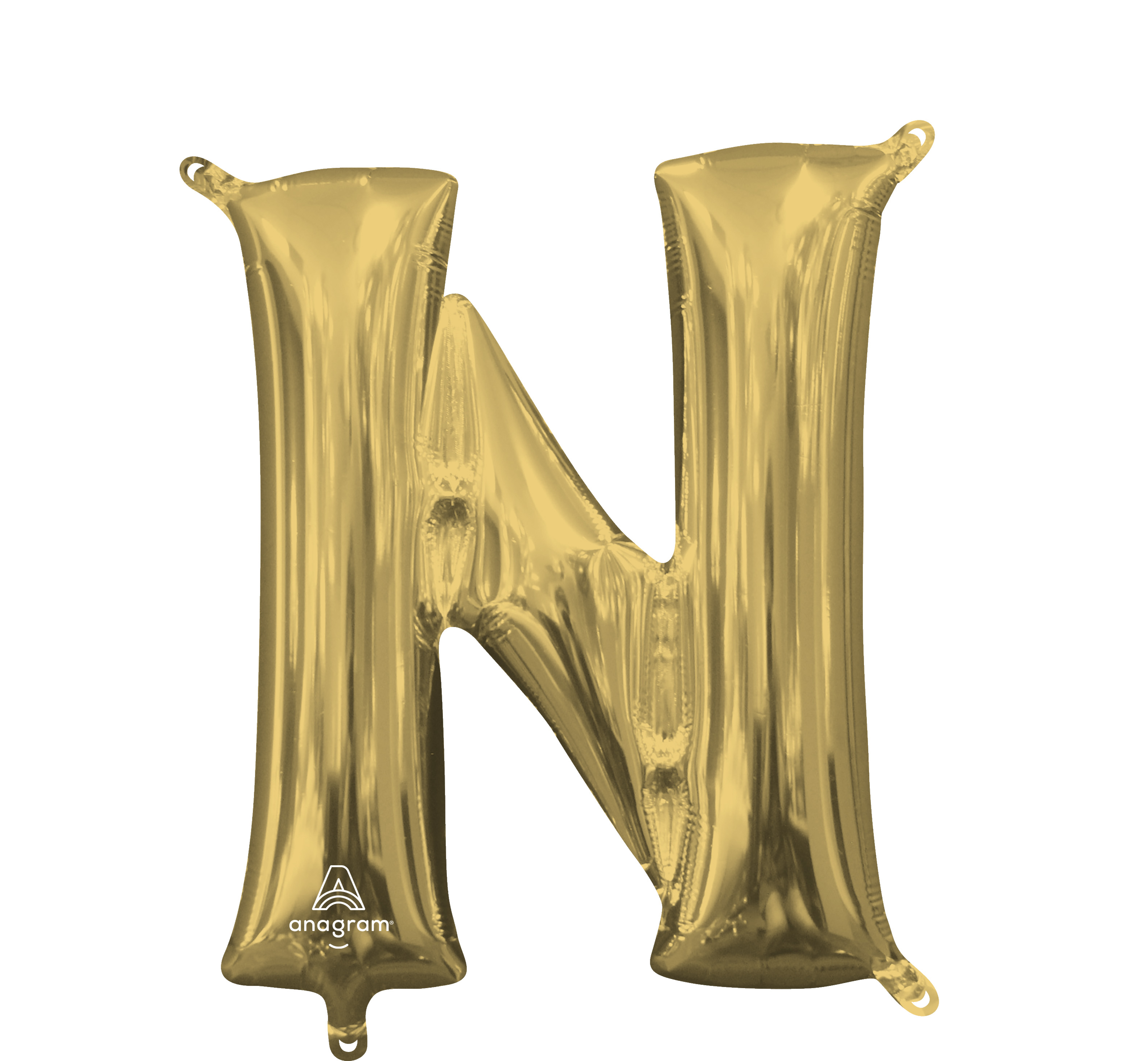 Buy 16" White Gold Letter N balloons for only 1.64 CAD by Anagram ...