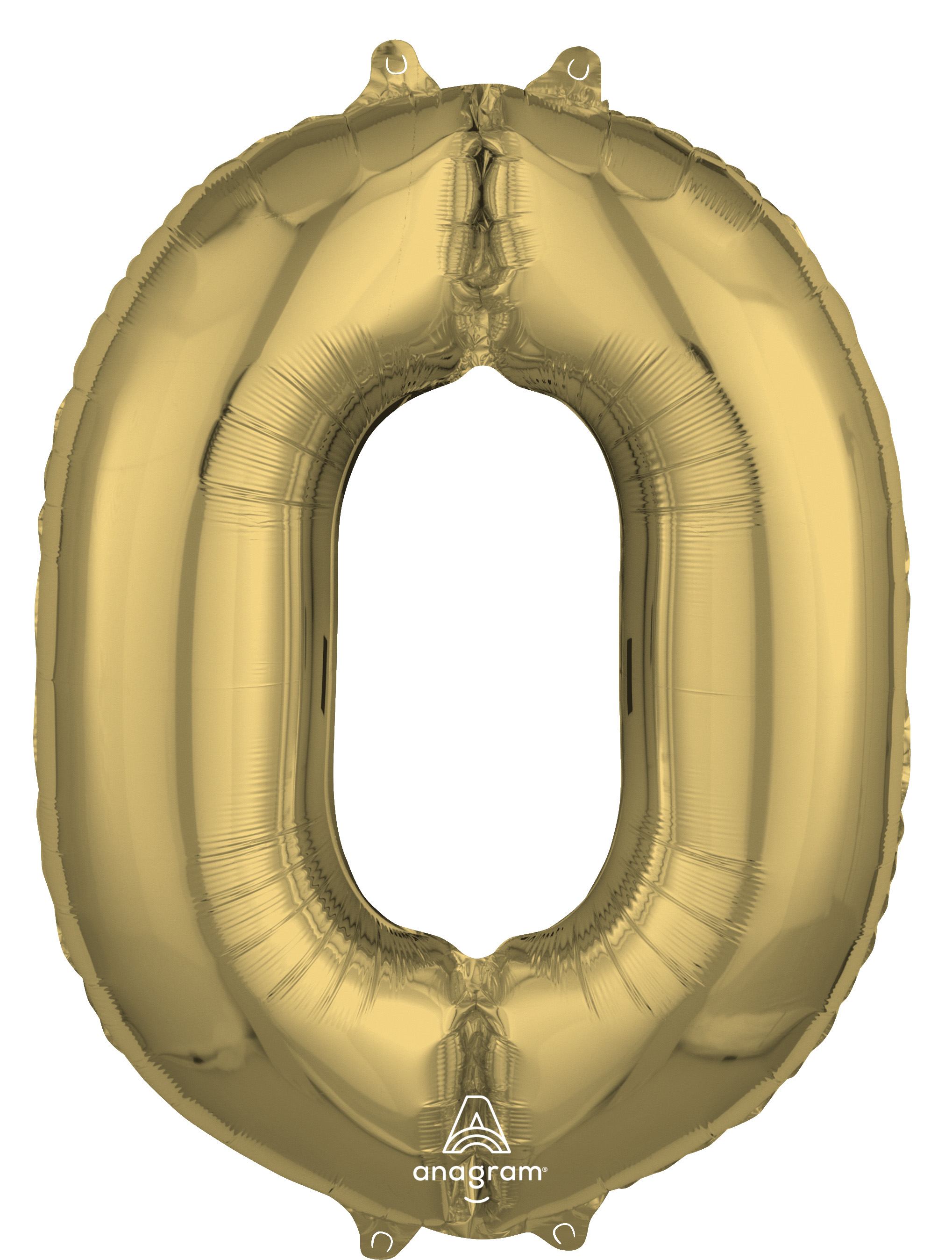 Buy 26" White Gold Number 0 balloons for only 3.13 USD by Anagram ...