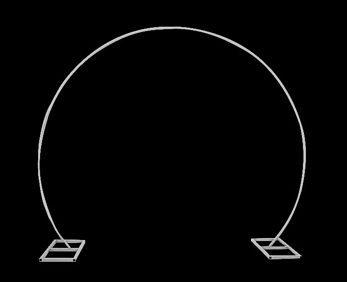 Buy 8 ft Balloon Hoop Metal Frame White for only 98 USD by Borosino ...