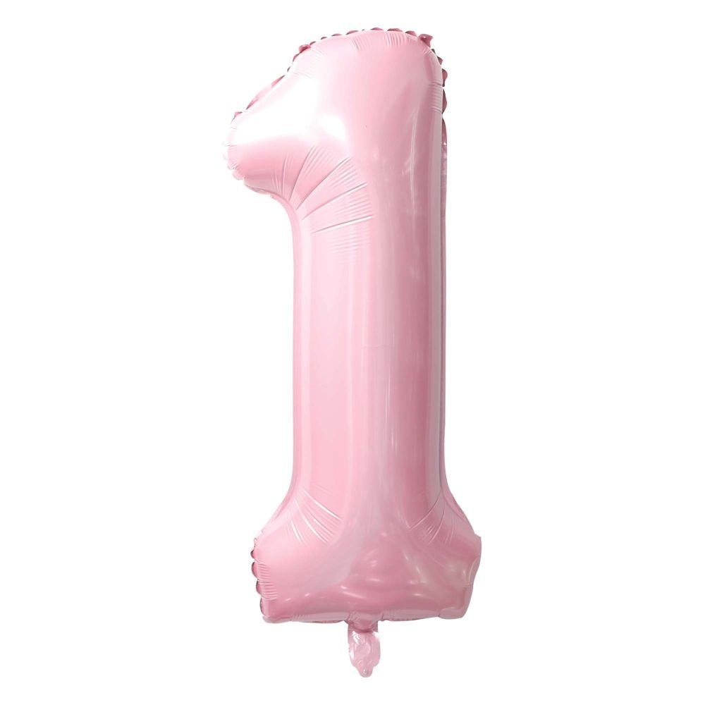 Buy 34" Baby Pink Number 1 balloons for only 2.98 USD by Airise ...