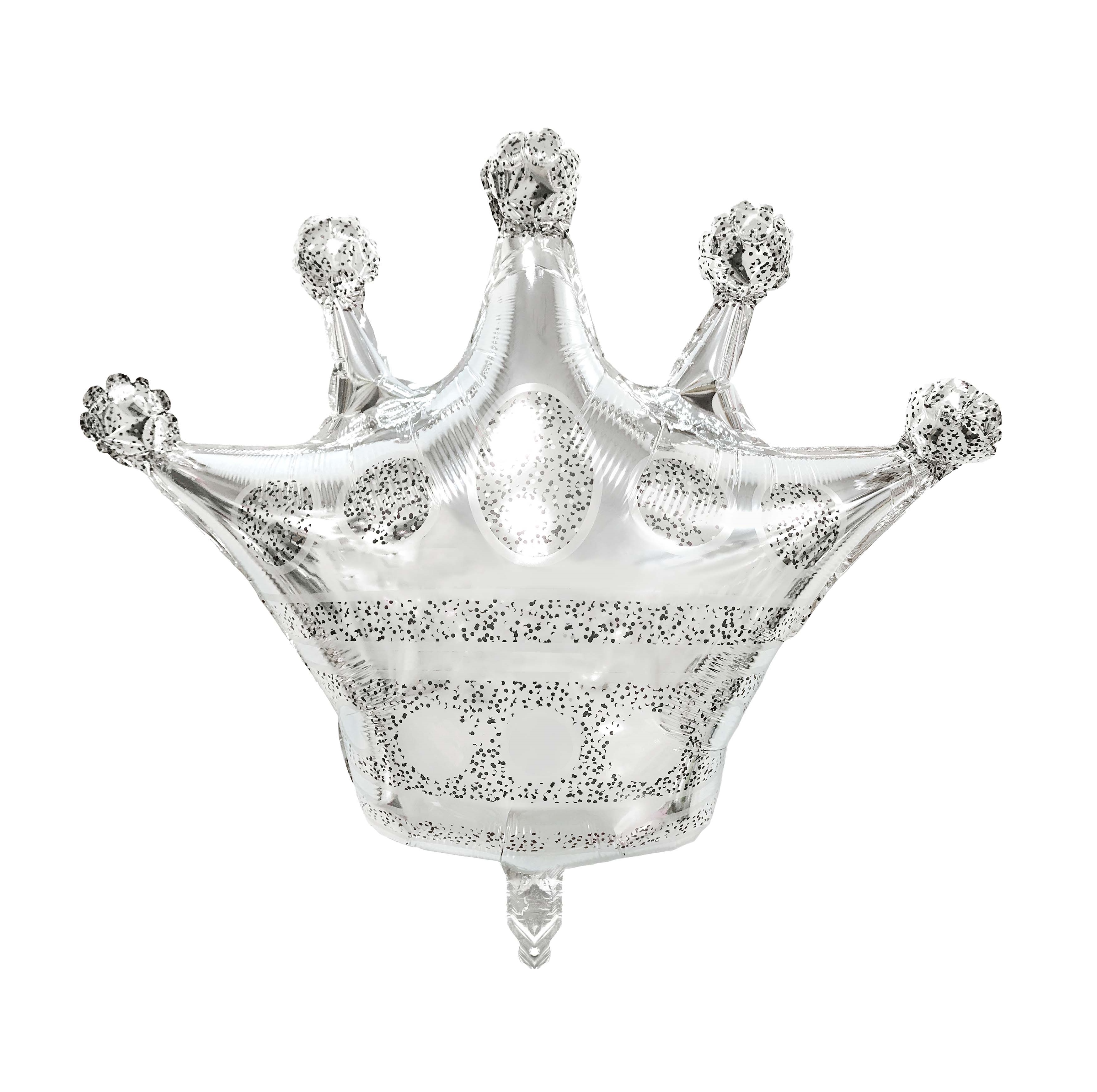 Buy 28" Silver Crown balloons for only 0.47 USD by Airise - Balloons Online